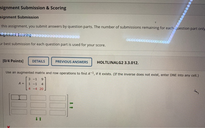Solved signment Submission & Scoring signment Submission | Chegg.com