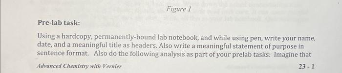 Solved Pre-lab task: Using a hardcopy, permanently-bound lab | Chegg.com