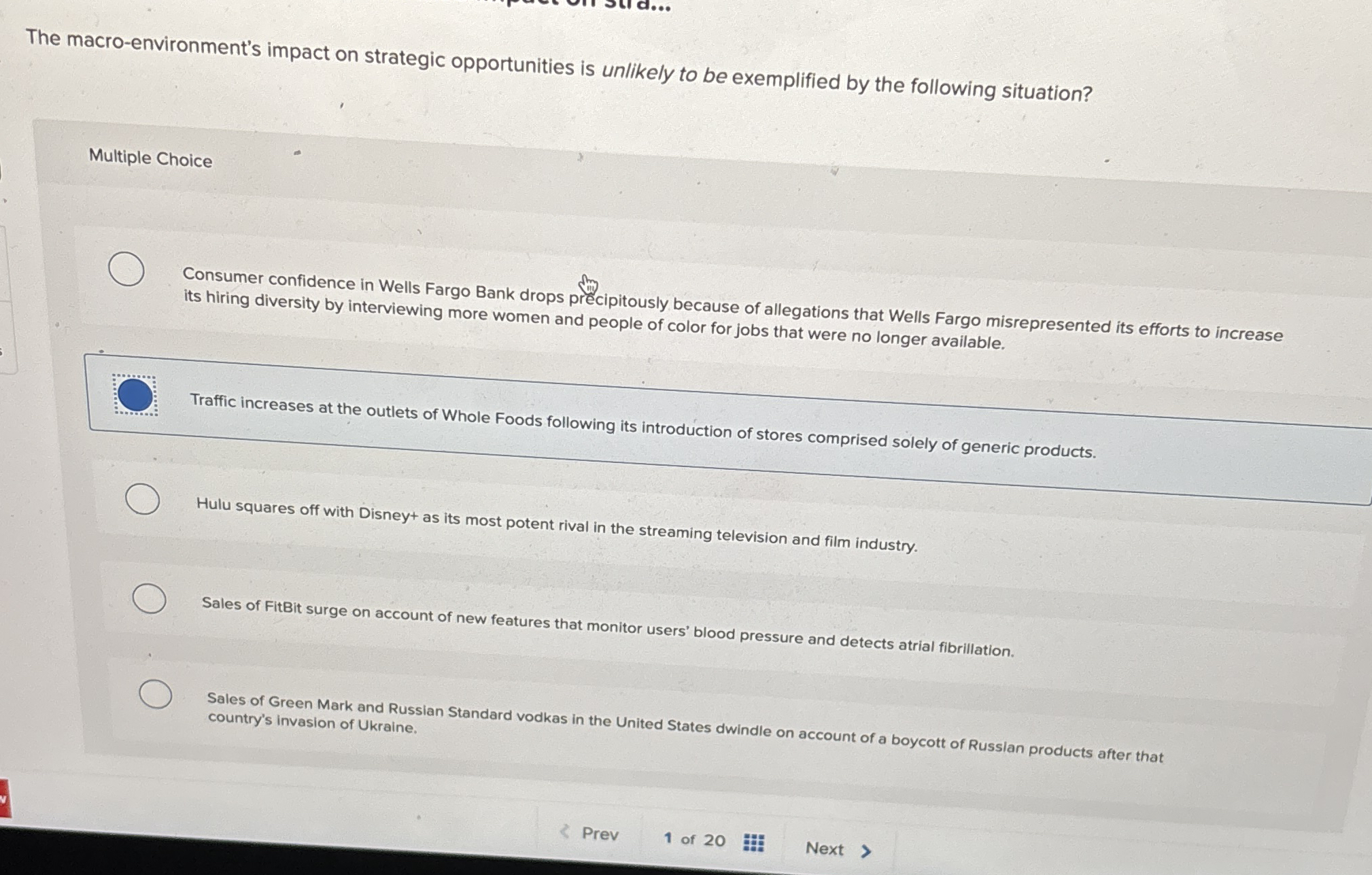 Solved The macro-environment's impact on strategic | Chegg.com