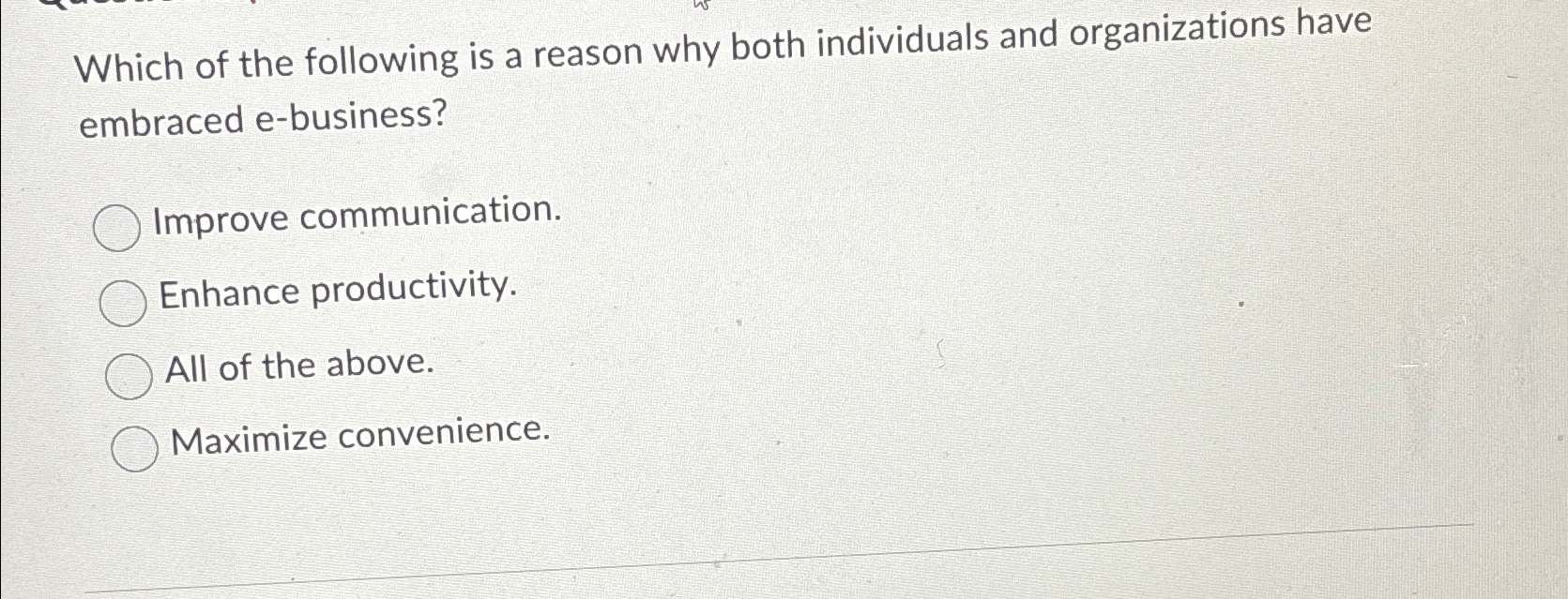 Solved Which of the following is a reason why both | Chegg.com