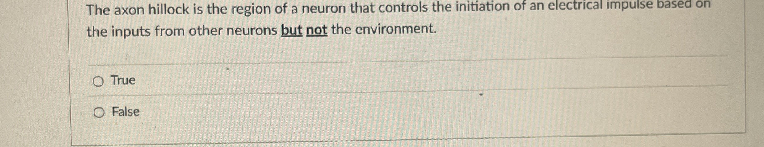 The axon hillock is the region of a neuron that | Chegg.com