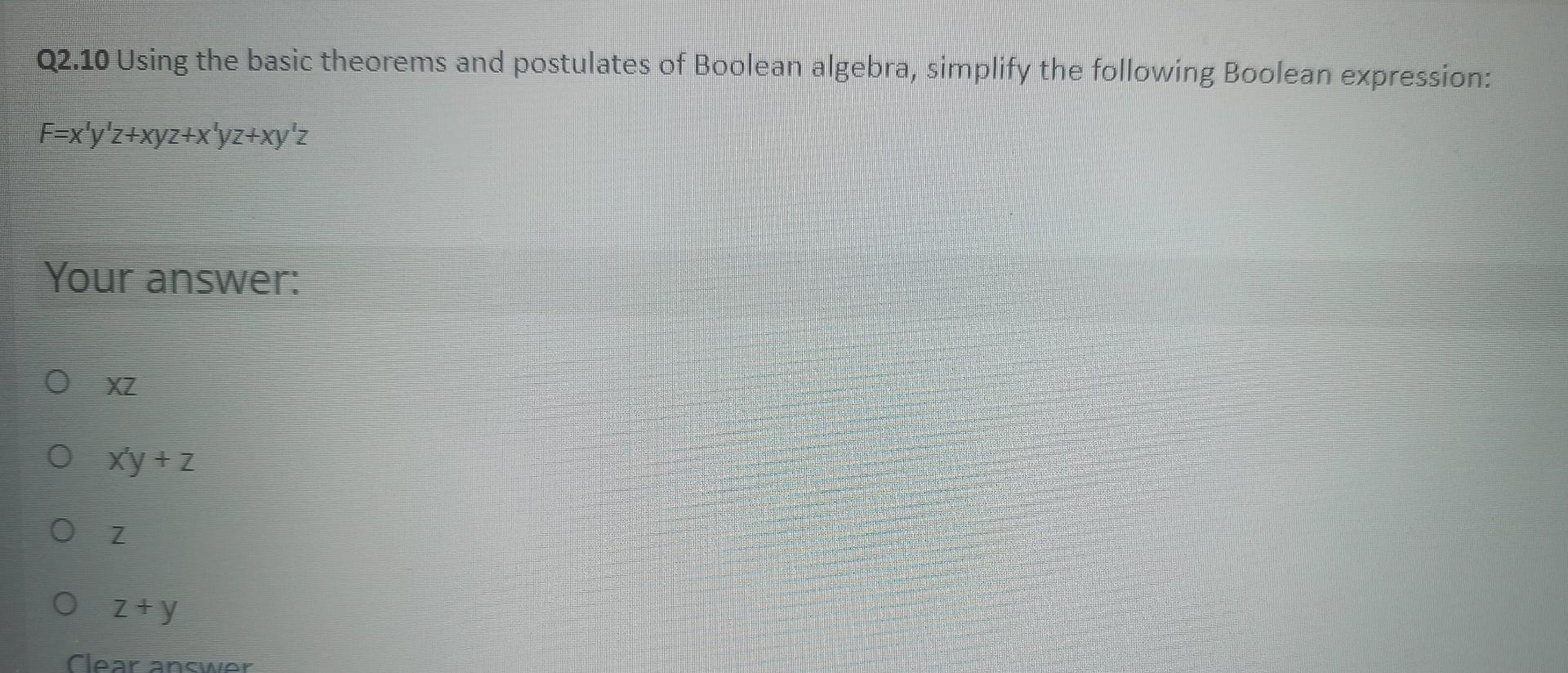 Solved Q2 10 Using The Basic Theorems And Postulates Of