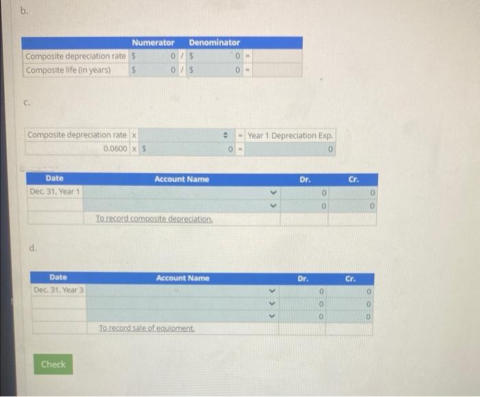 Solved Recording Entries Using Composite Depreciation Method | Chegg.com