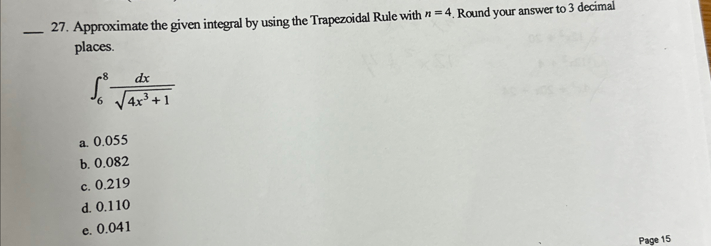 Solved q, 27. ﻿Approximate the given integral by using the | Chegg.com