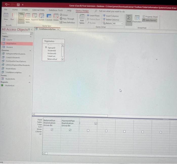 12. Create a query that lists the total outstanding | Chegg.com