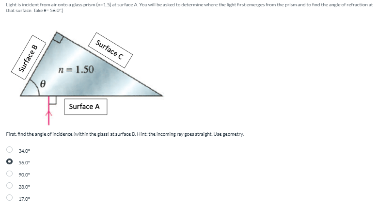 Solved n=1.5 A. ﻿You will be ﻿asked to ﻿determine where the | Chegg.com