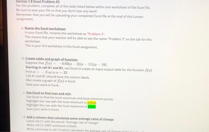 For this problem, complete all of the tasks listed | Chegg.com