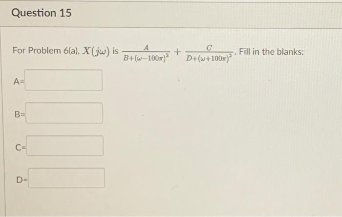 Solved Problem 6 (Filtering modulated signals). Consider the | Chegg.com
