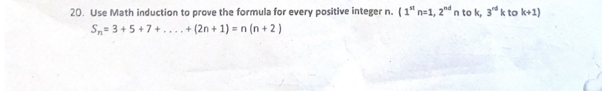 Solved Use Math induction to prove the formula for every | Chegg.com