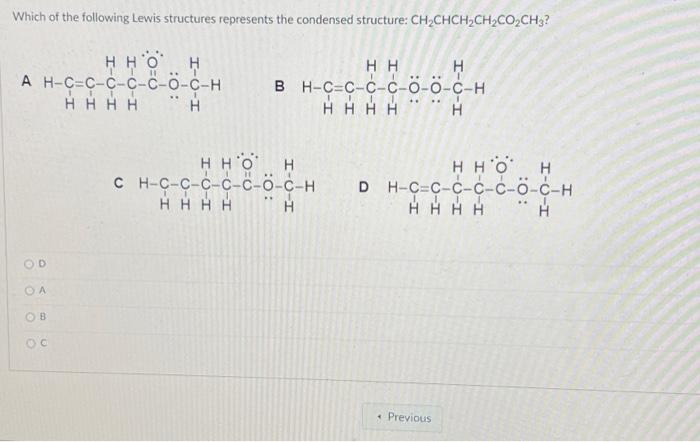 Solved Which of the following Lewis structures represents | Chegg.com