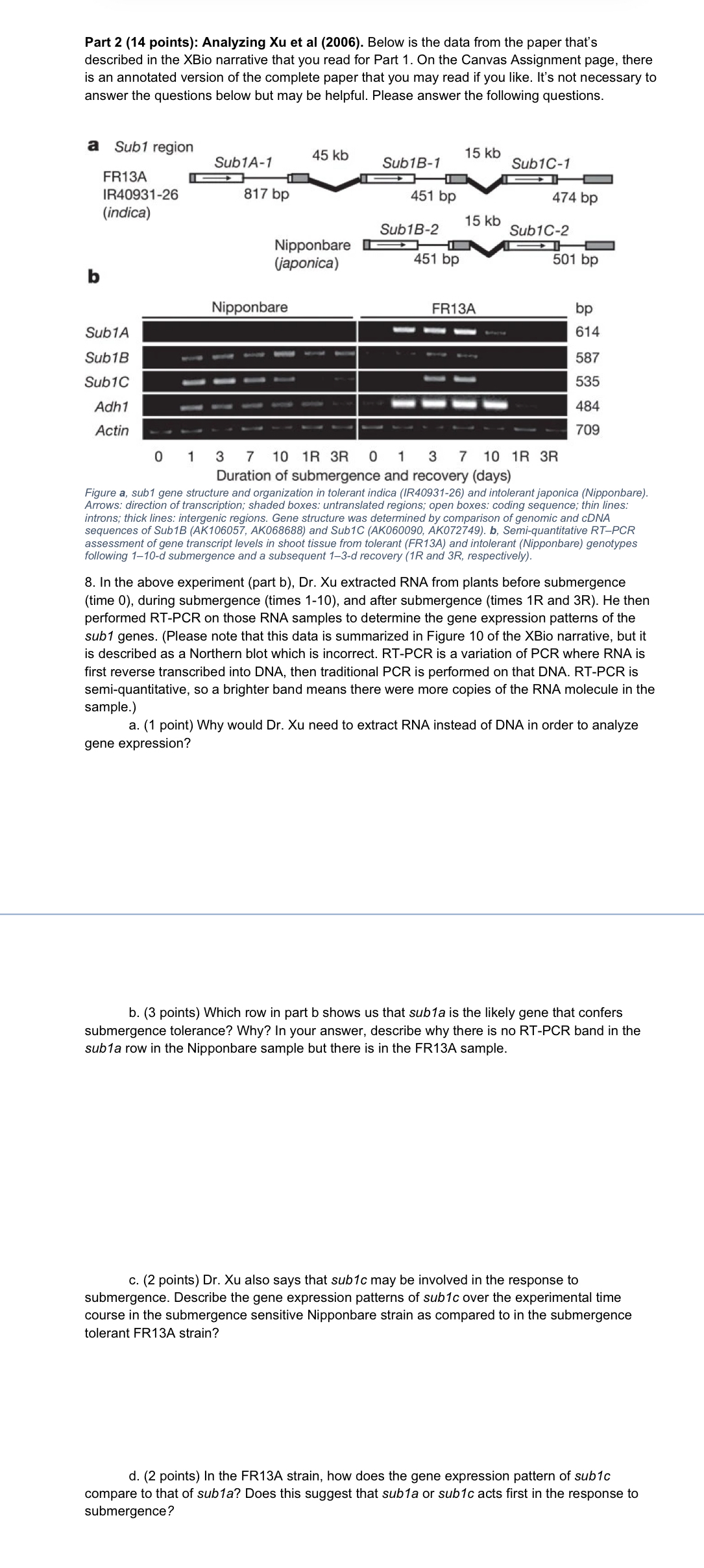 Solved Part 2 (14 ﻿points): Analyzing Xu et al (2006). | Chegg.com