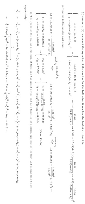 Solved 5. A 0.625kg basketball is thrown into the basket | Chegg.com