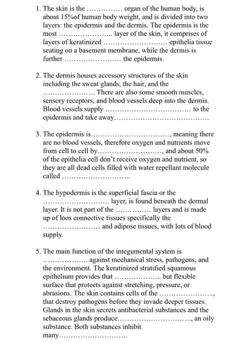 Solved fill in the blanks from the words in the word bank. | Chegg.com