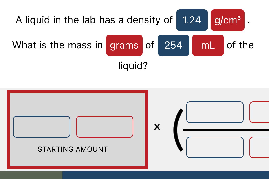 Solved A liquid in the lab has a density of What is the mass | Chegg.com