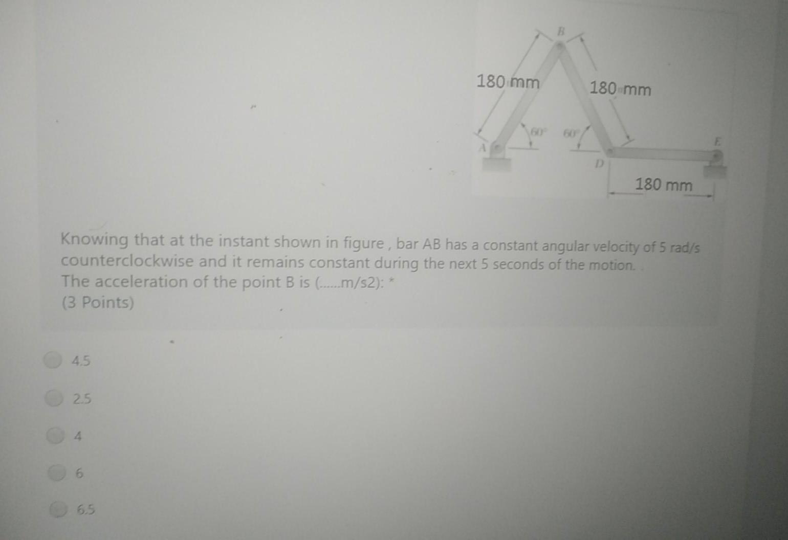 Solved 180 mm 180 mm 180 mm Knowing that at the instant | Chegg.com