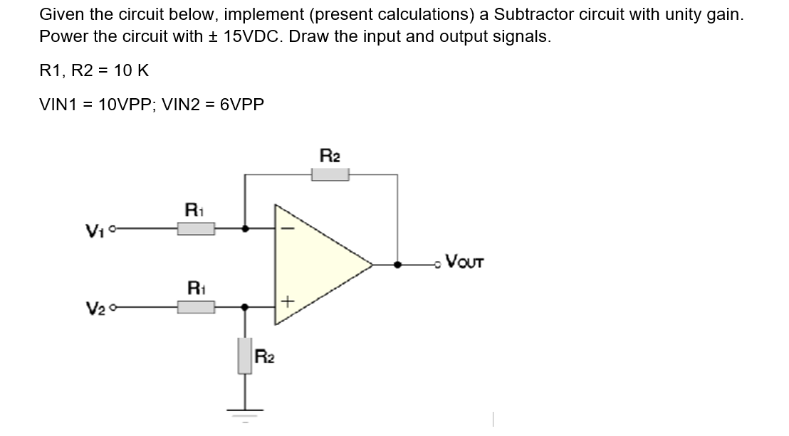 Solved Given the circuit below, implement (present | Chegg.com