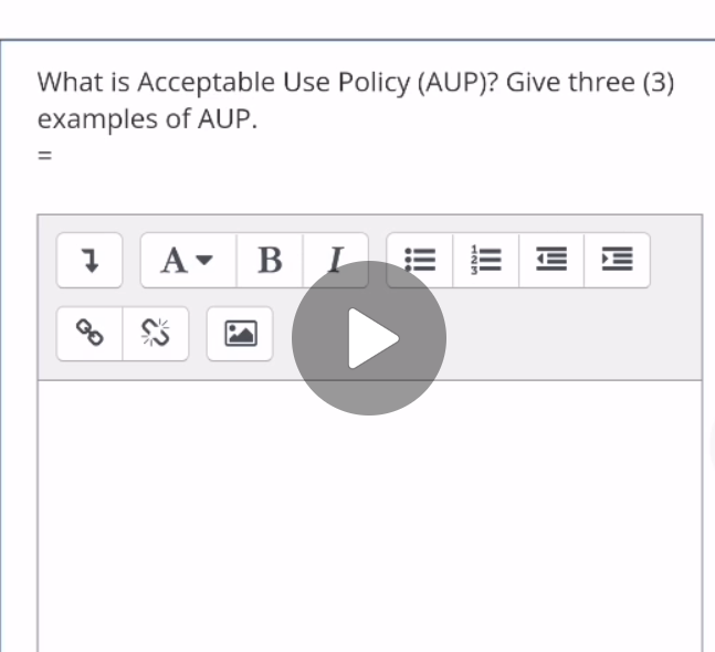 Solved What is Acceptable Use Policy (AUP)? Give three (3) | Chegg.com