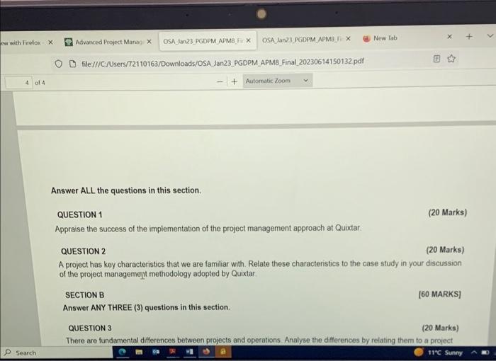 . 1 QUESTION 1 Appraise the success of the | Chegg.com