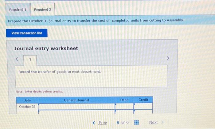 Solved Problem 16-2A (Algo) Weighted Average: Production | Chegg.com