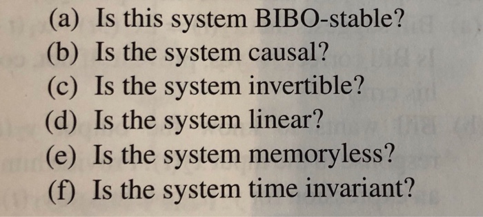 Solved 1.7-5 Repeat Prob. 1.7-4 for a system with input x(t) | Chegg.com