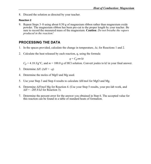 Solved In Experiment 18, you learned about the additivity of | Chegg.com