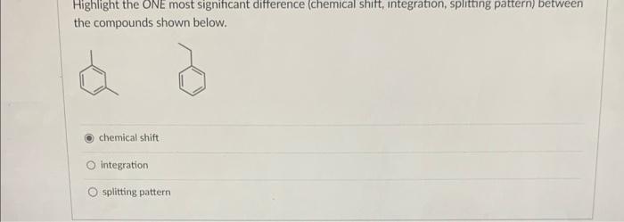 Solved Highlight the ONE most significant difference | Chegg.com
