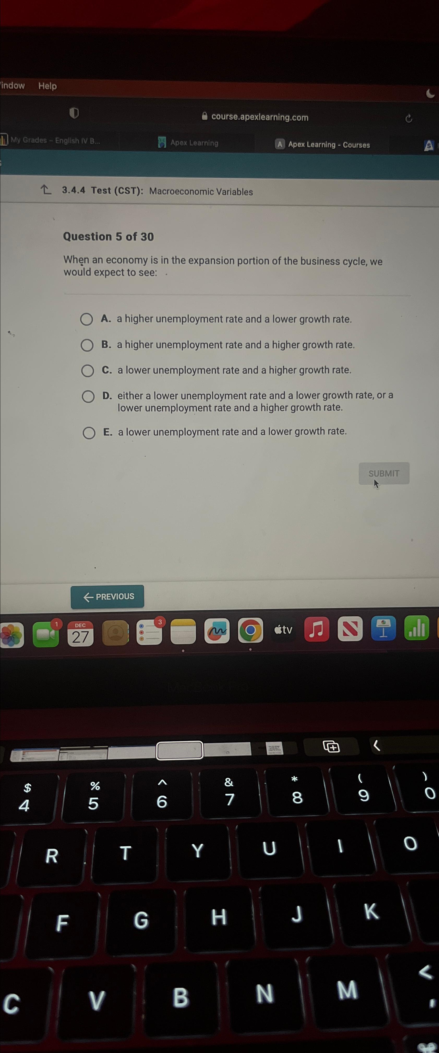 Solved (1)O course.apexlearning.comD. ﻿My Grades - ﻿English | Chegg.com