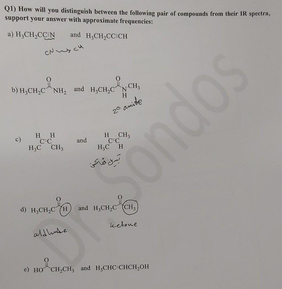 Solved and H3CHC=CHCH2OH | Chegg.com