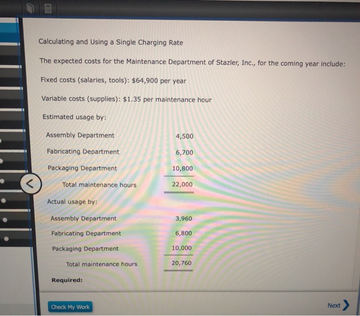 Solved Calculating and using a Single Charging Rate The | Chegg.com
