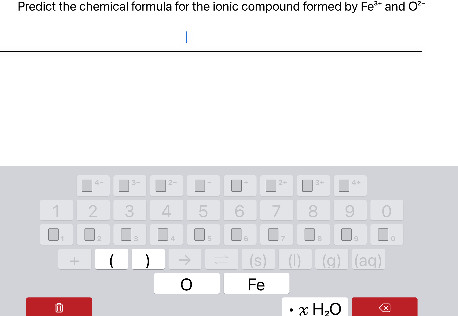 Solved Predict the chemical formula for the ionic compound | Chegg.com