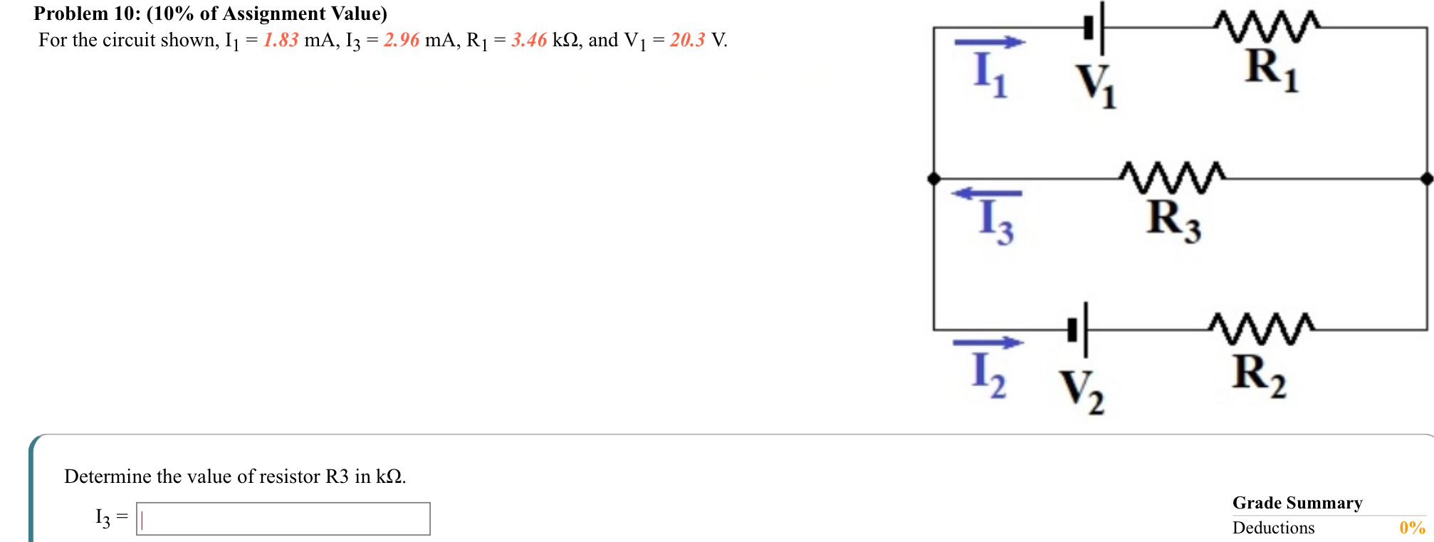 Solved Problem 10: (10% ﻿of Assignment Value)For the circuit | Chegg.com