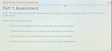Solved Case Study: Terrence HendricksScrPart 1: | Chegg.com
