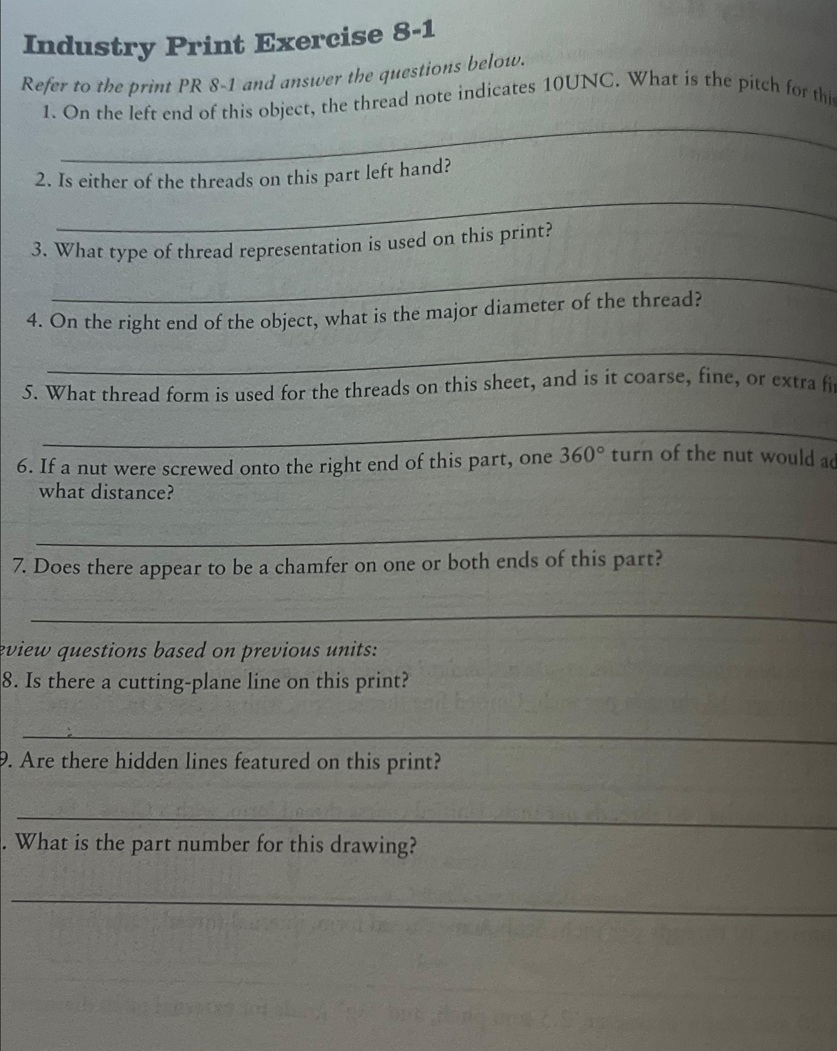 Solved Industry Print Exercise 8-1Refer to the print PR 8-1 | Chegg.com