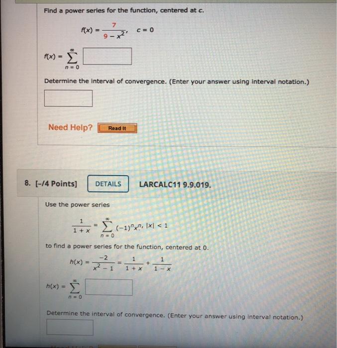 Solved 5. (-/4 Points) DETAILS LARCALC119.9.014.MI. Find a | Chegg.com Solved 5. (-/4 Points) DETAILS LARCALC119.9.014.MI. Find a | Chegg.com