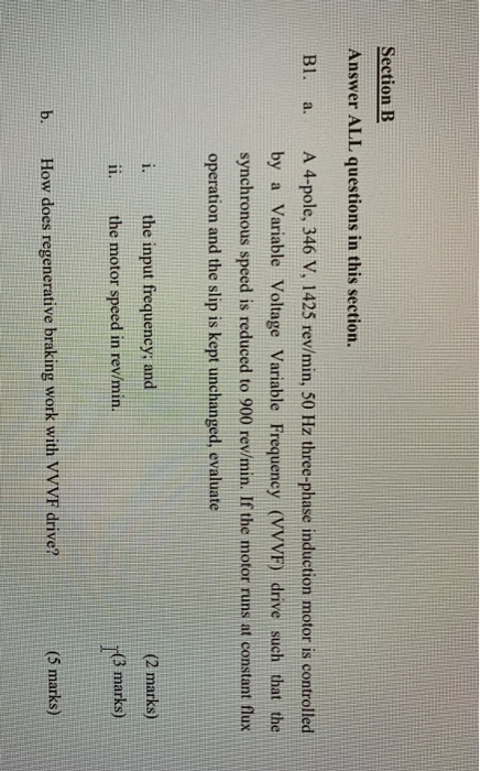 Solved Section B Answer ALL questions in this section. B1. | Chegg.com