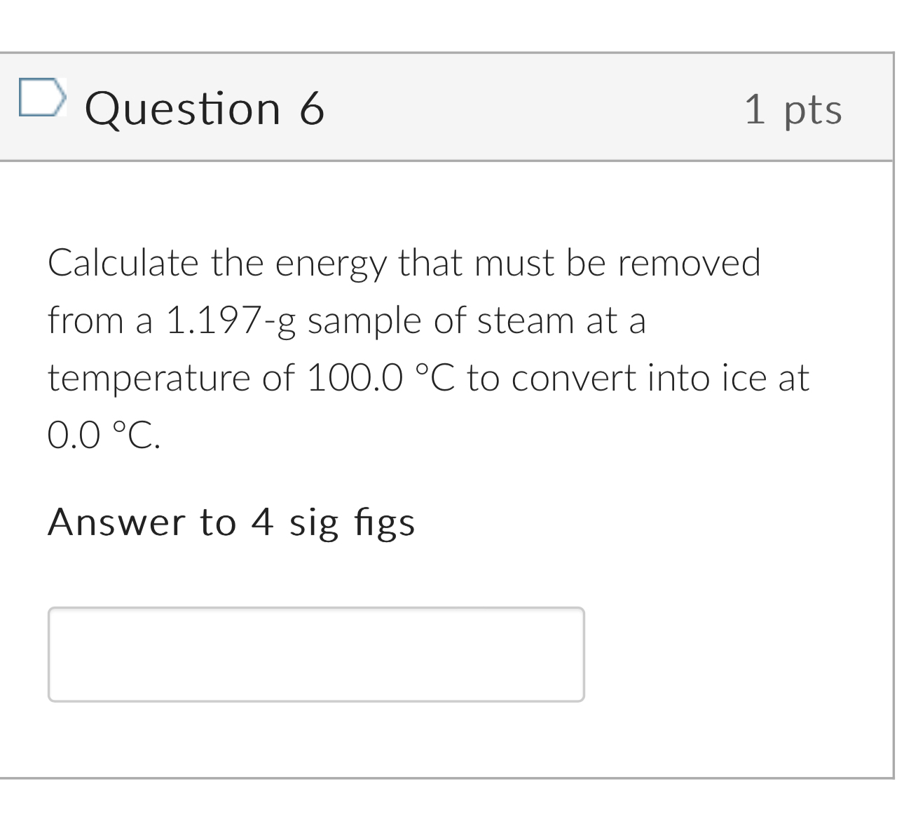 Solved Question 61 ﻿ptsCalculate the energy that must be | Chegg.com