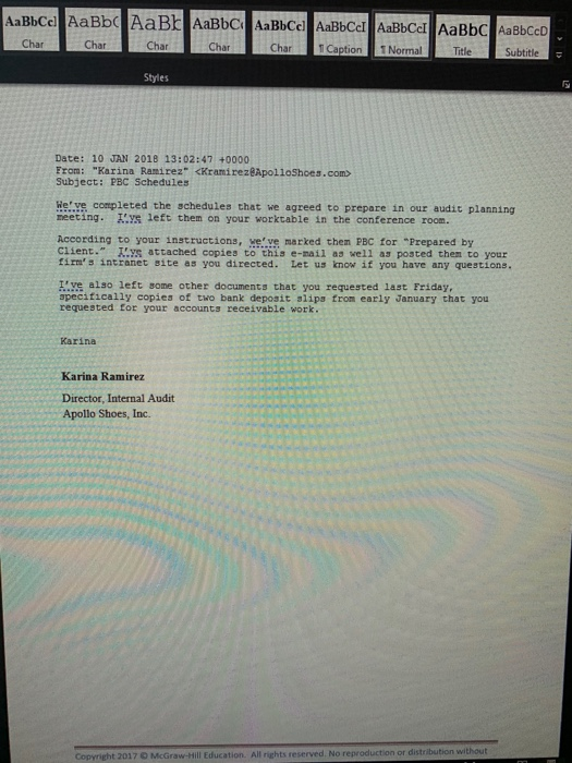 I am having trouble preforming a cash audit described | Chegg.com