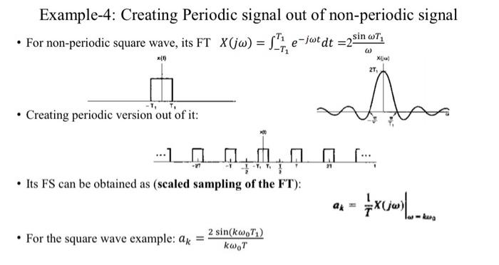 Solved Example-4: Creating Periodic signal out of | Chegg.com