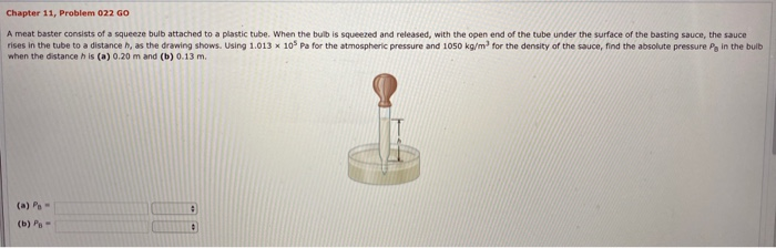 Solved Chapter 11, Problem 022 GO A meat baster consists of | Chegg.com