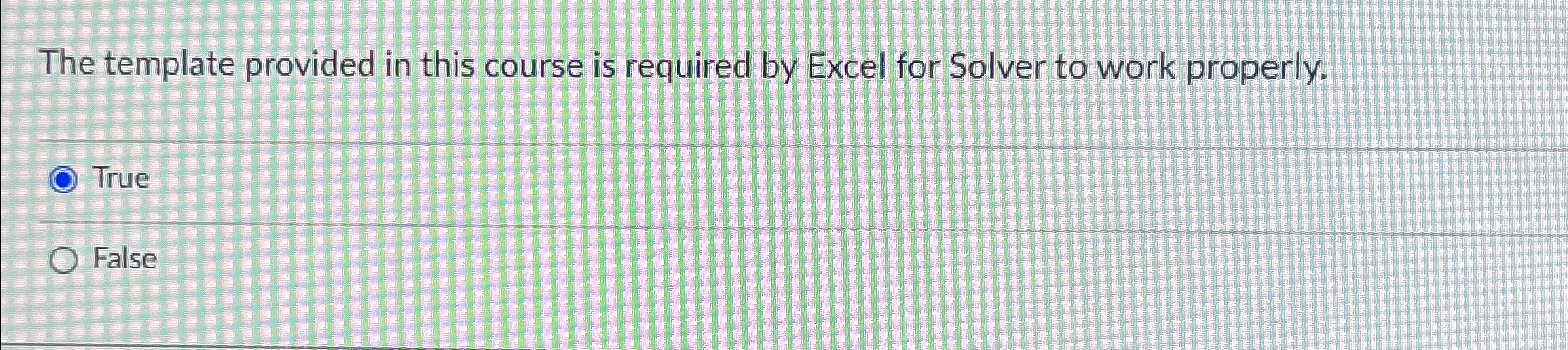 Solved The template provided in this course is required by | Chegg.com