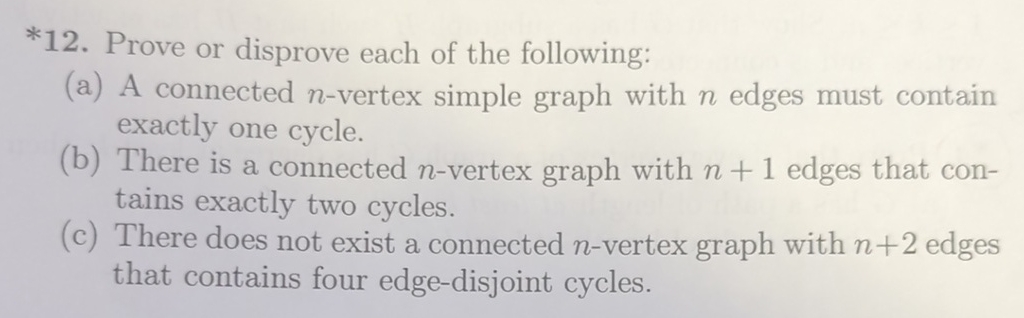 Solved *12. ﻿Prove or disprove each of the following:(a) ﻿A | Chegg.com