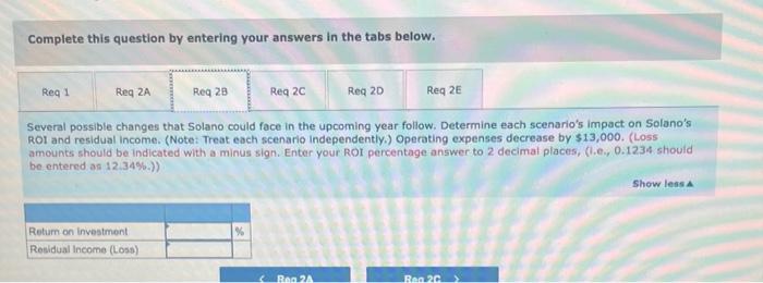 Solved E10-6 (Algo) Calculating Return on Investment, | Chegg.com