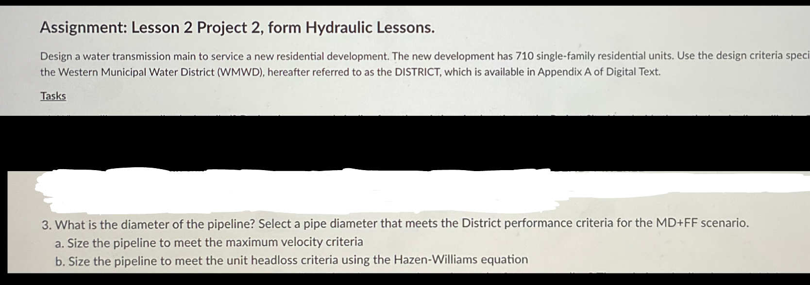 Solved Assignment: Lesson 2 ﻿Project 2, ﻿form Hydraulic | Chegg.com