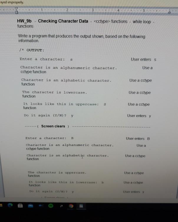 Solved ayed improperly 1 3. . 4 5 . HW_9b - Checking | Chegg.com