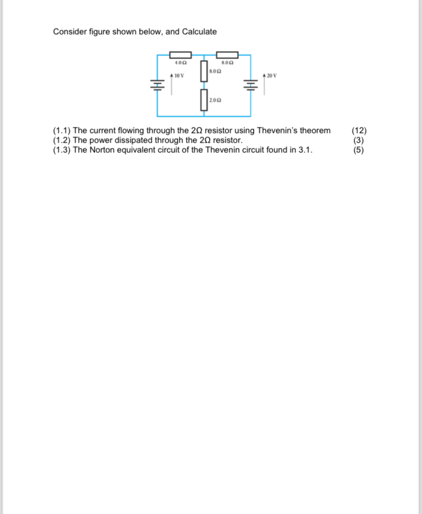Solved Consider figure shown below, and Calculate(1.1) ﻿The | Chegg.com