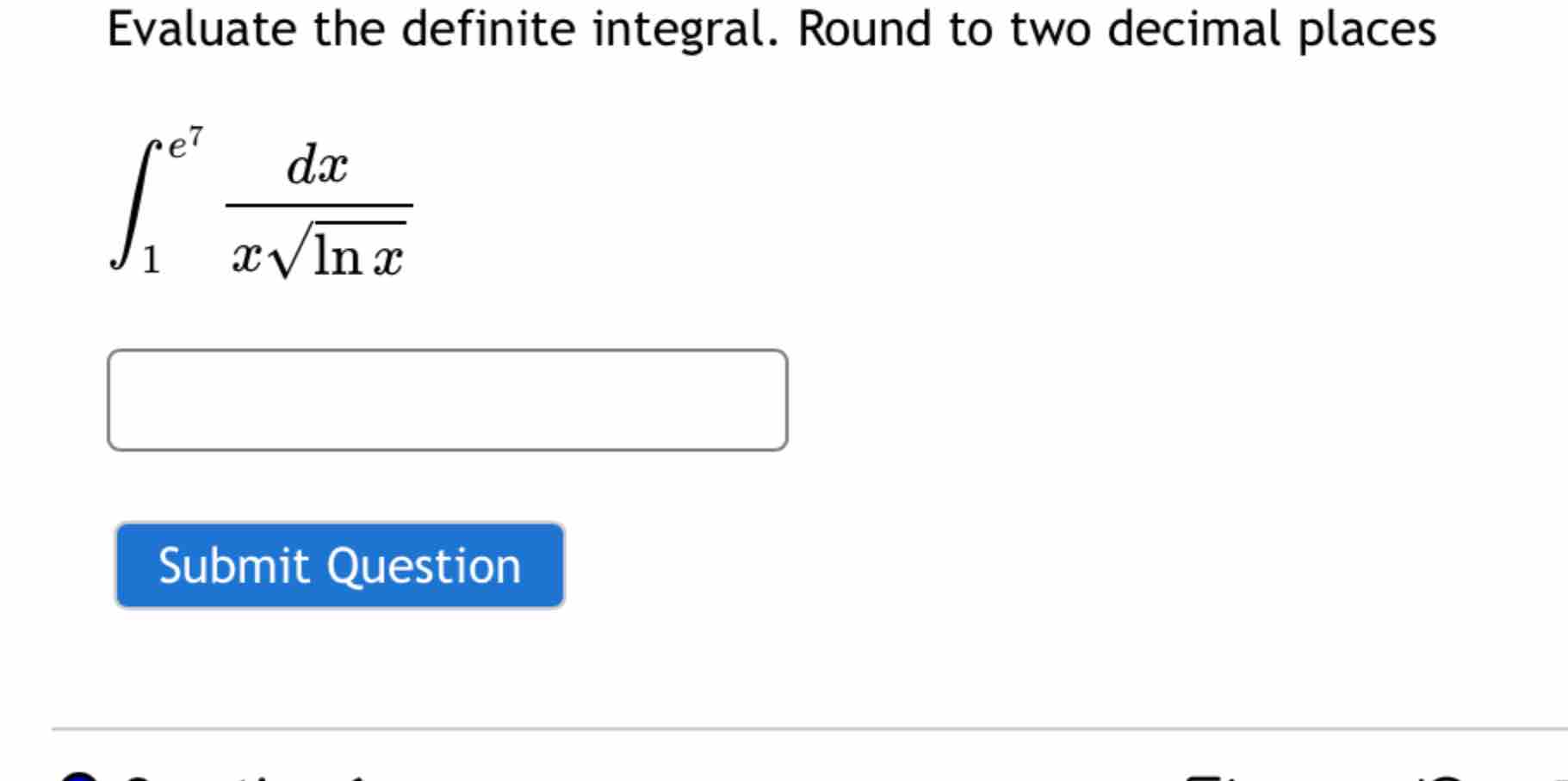 Solved Evaluate the definite integral. Round to two decimal | Chegg.com