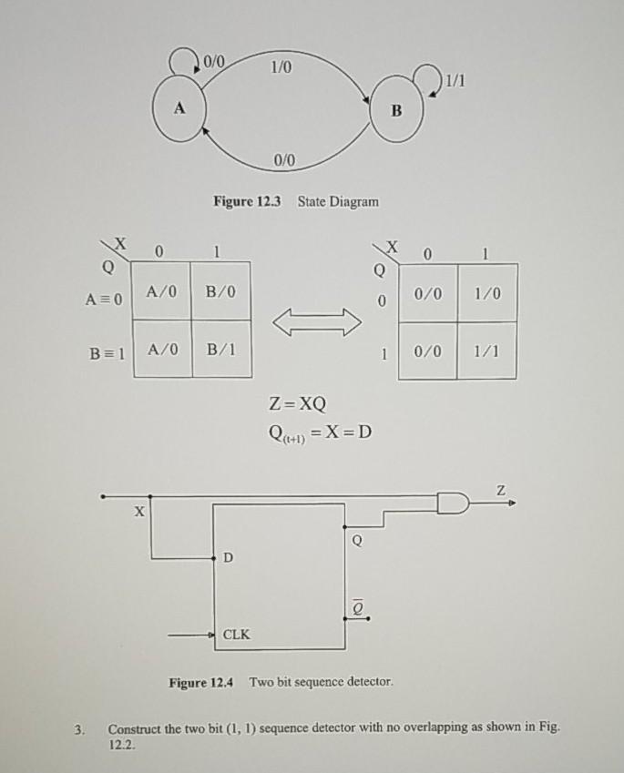 Experiment 12 Title Two Bit Sequence Detectors 
