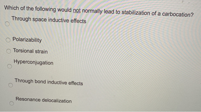 Solved Which of the following would not normally lead to | Chegg.com