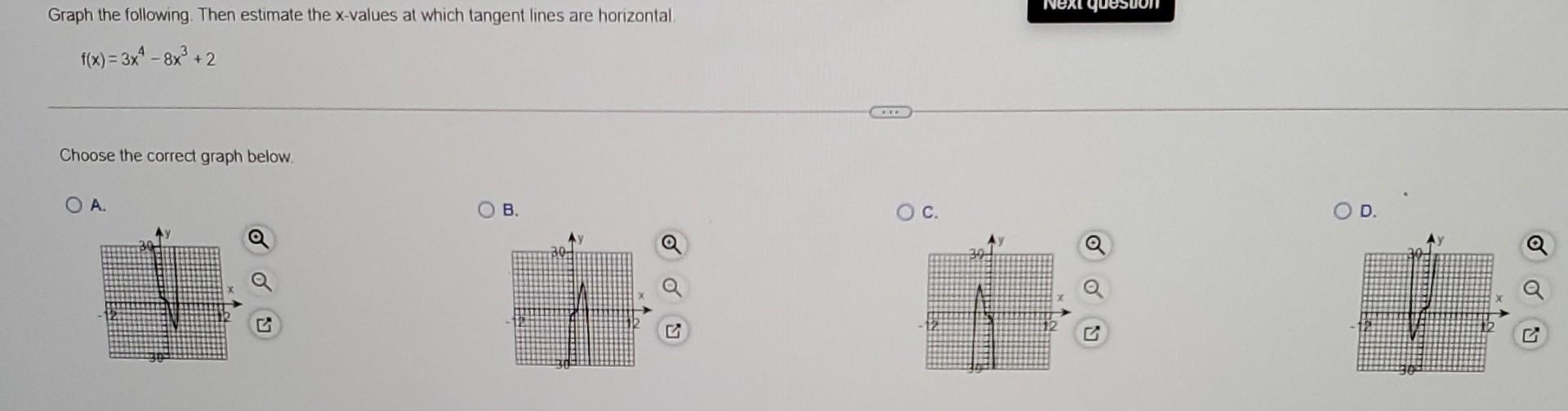 Solved Next qu Graph the following. Then estimate the | Chegg.com