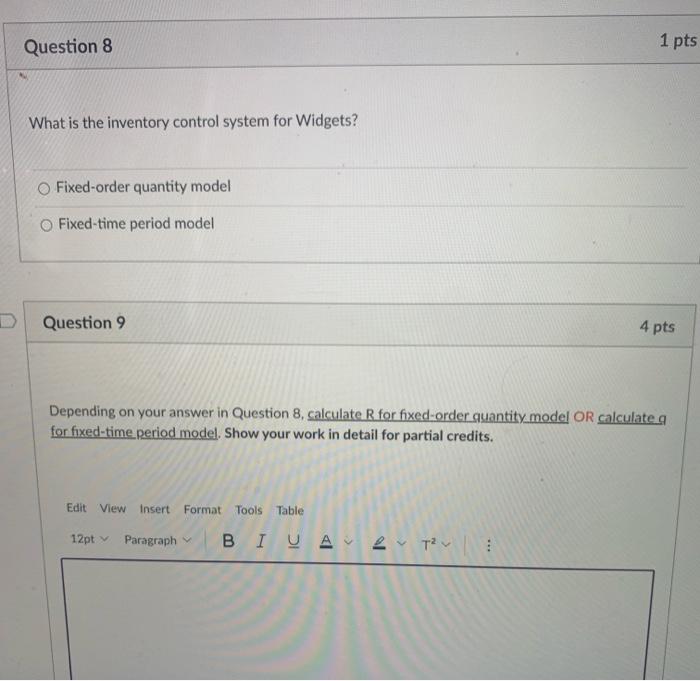 Solved The next four questions are based upon the following: | Chegg.com